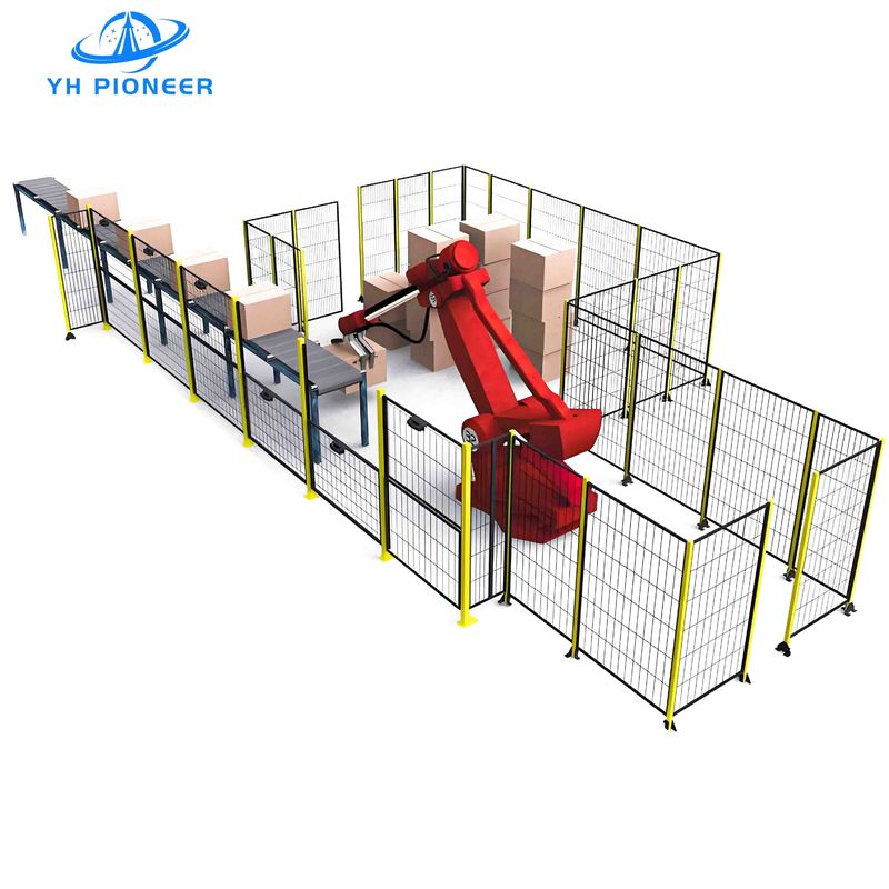 Custom Color Robot Safety Fencing systems Industrial Grade For Workshop ...